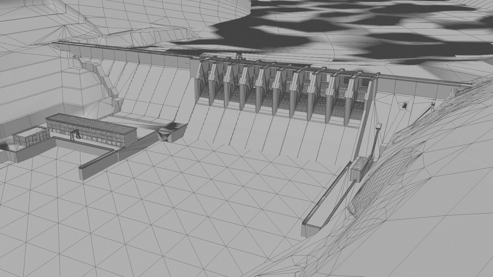 3D model dam - TurboSquid 1258810