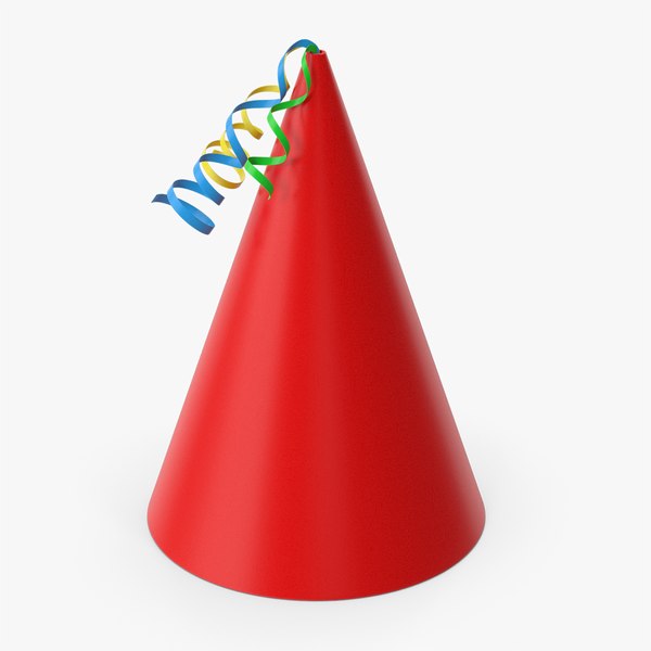 Red Party Hat 3D - TurboSquid 1962680