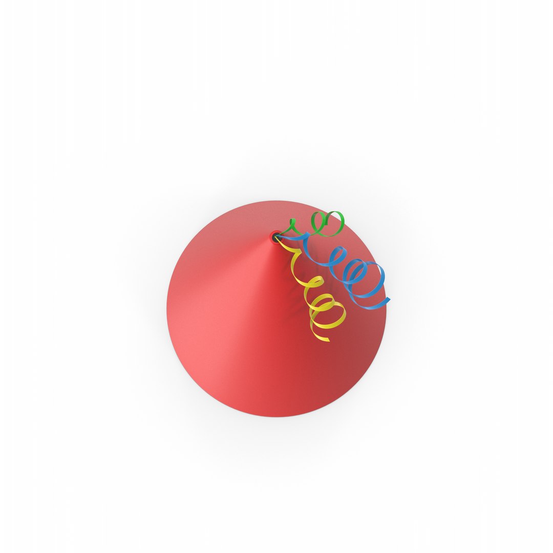 Red Party Hat 3D - TurboSquid 1962680