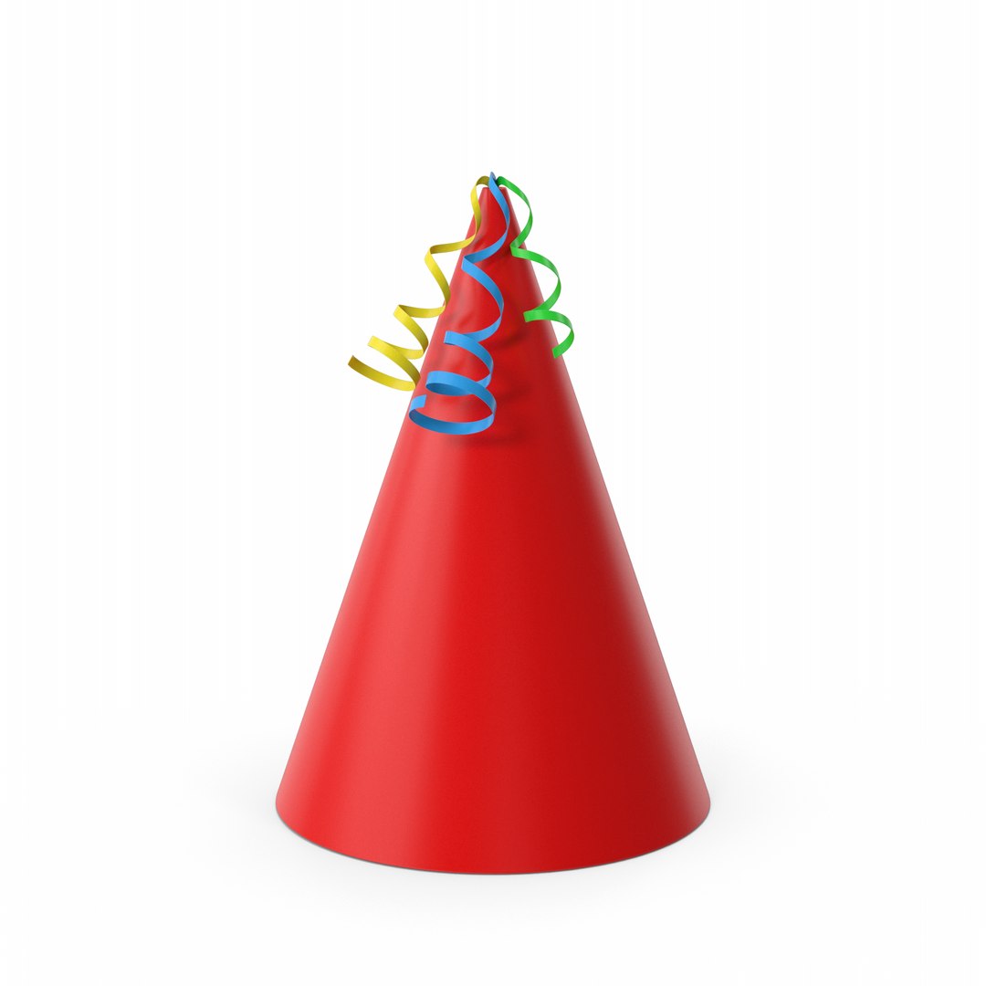Red Party Hat 3D - TurboSquid 1962680