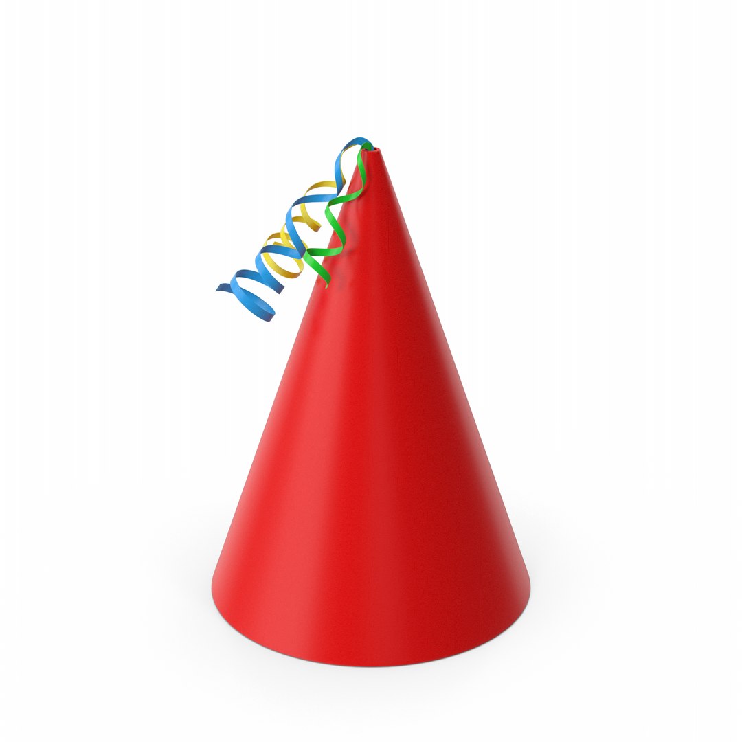 Red Party Hat 3D - TurboSquid 1962680