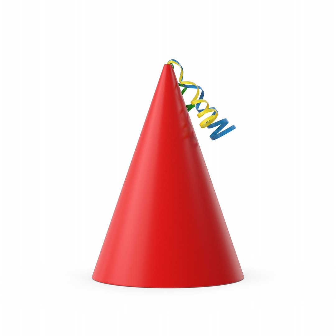 Red Party Hat 3D - TurboSquid 1962680