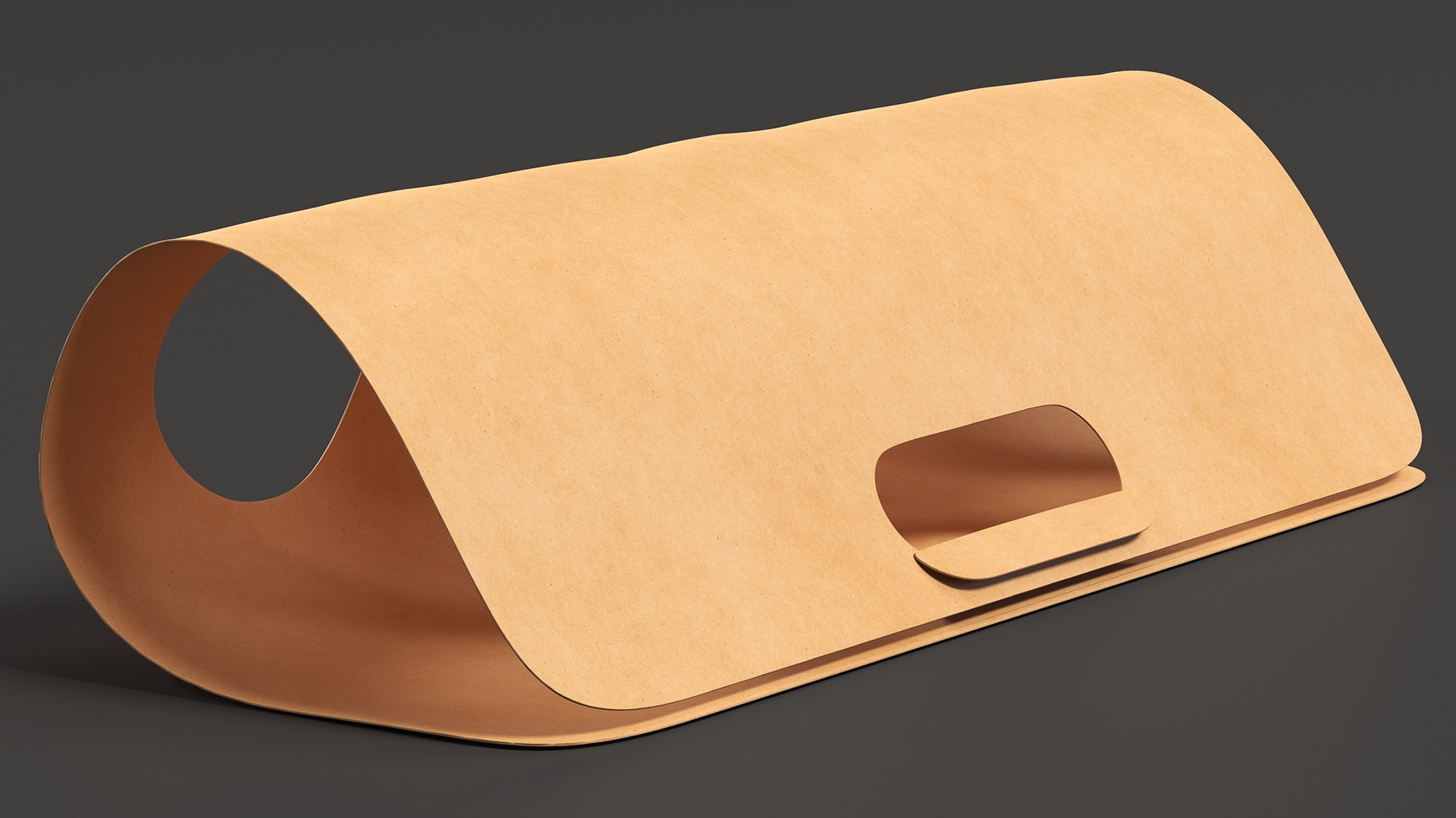 Kraft Paper Holder For Three Beverage Plastic Cups Model - TurboSquid ...