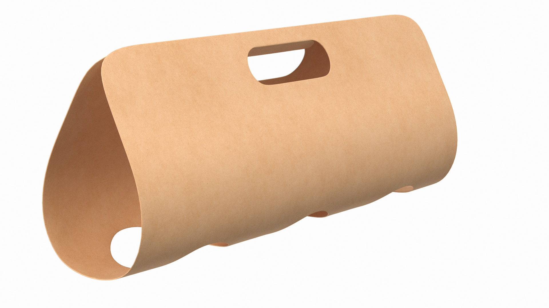 Kraft Paper Holder For Three Beverage Plastic Cups Model - TurboSquid ...