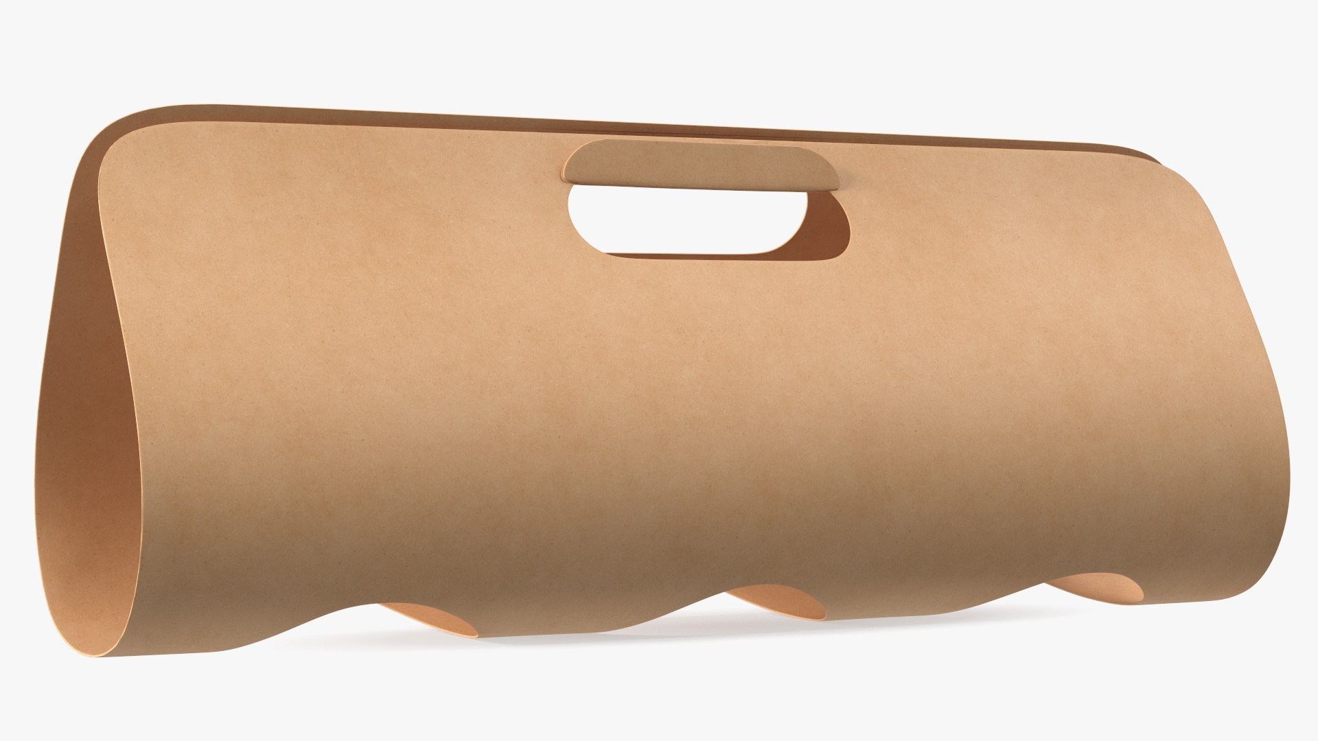 Kraft Paper Holder For Three Beverage Plastic Cups Model - TurboSquid ...