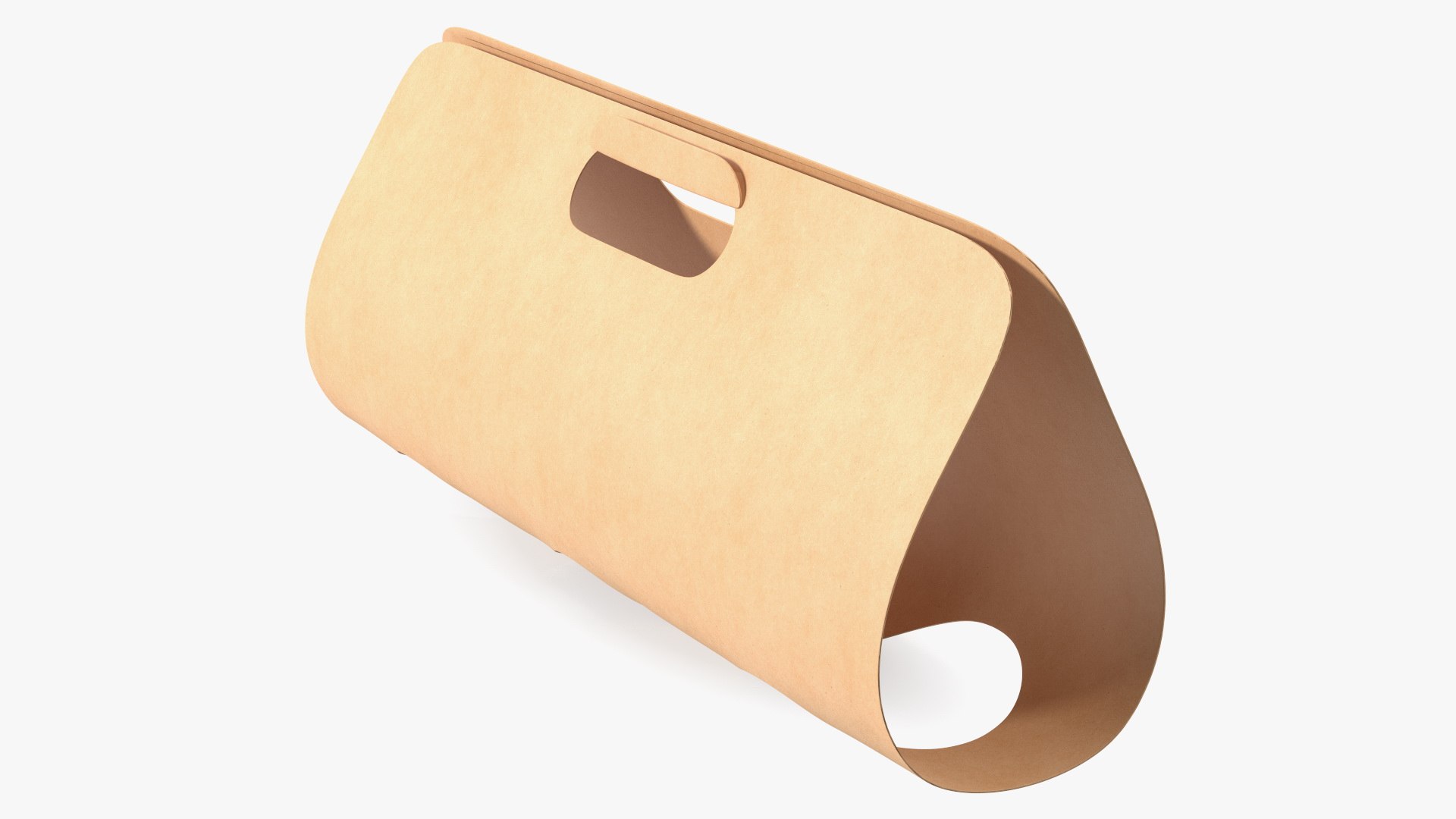 Kraft Paper Holder For Three Beverage Plastic Cups Model - TurboSquid ...