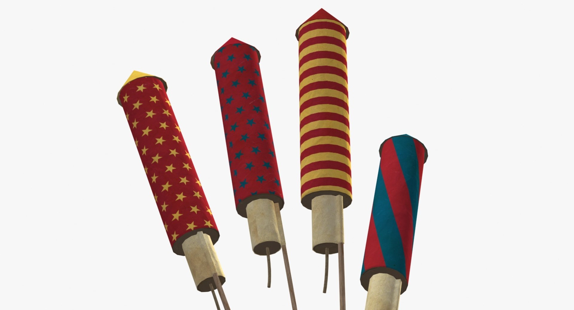 Rocket Fireworks 3D Model - TurboSquid 1417541