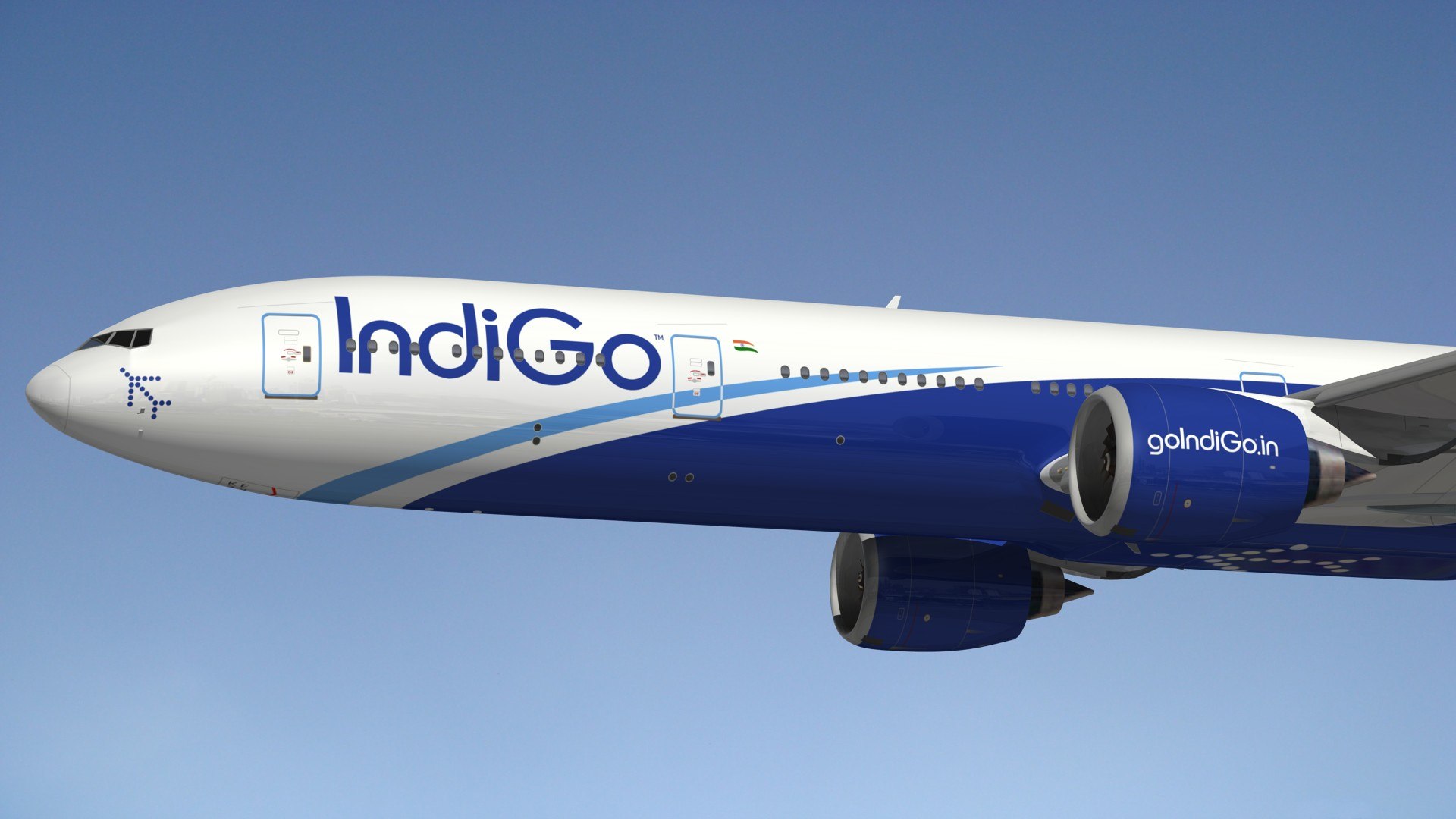 3D Boeing 777 300ER IndiGo Model - TurboSquid 2106035