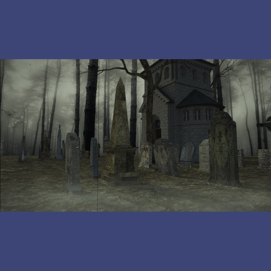 3D Graveyard Cemetery Remains - TurboSquid 1354509