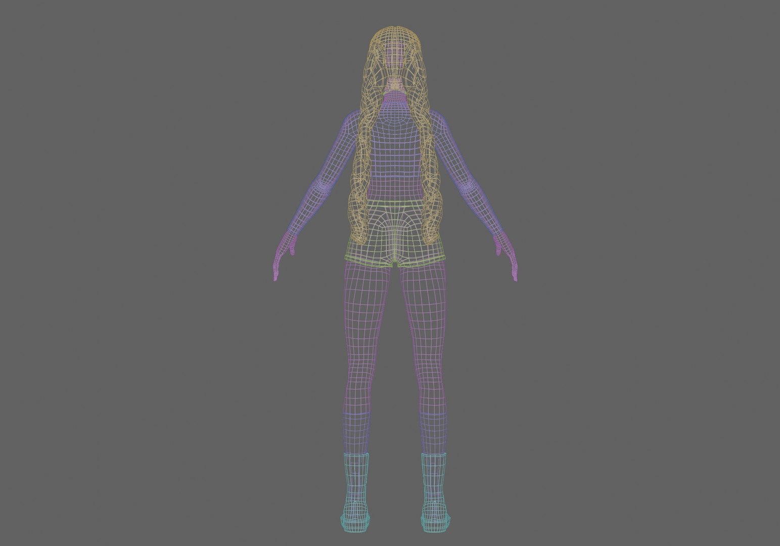3D Basic Anime Girl V32758 Model - TurboSquid 2270599