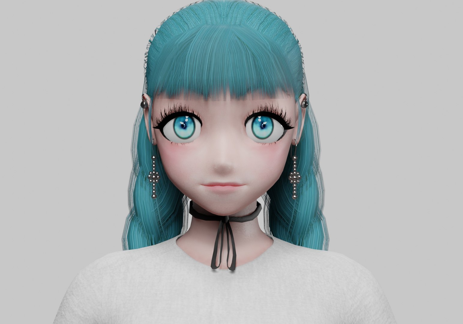 3D Basic Anime Girl V32758 Model - TurboSquid 2270599