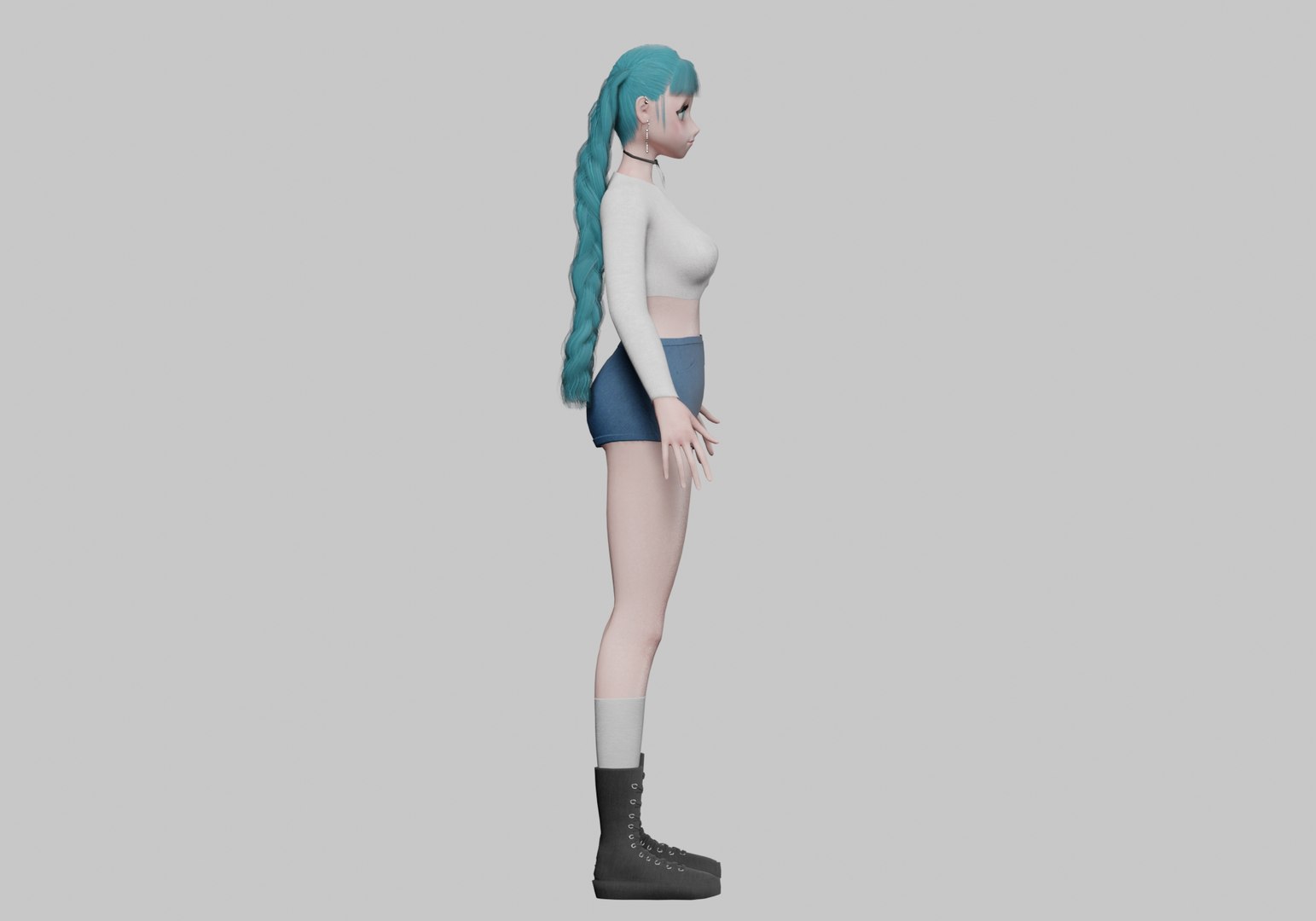 3D Basic Anime Girl V32758 Model - TurboSquid 2270599