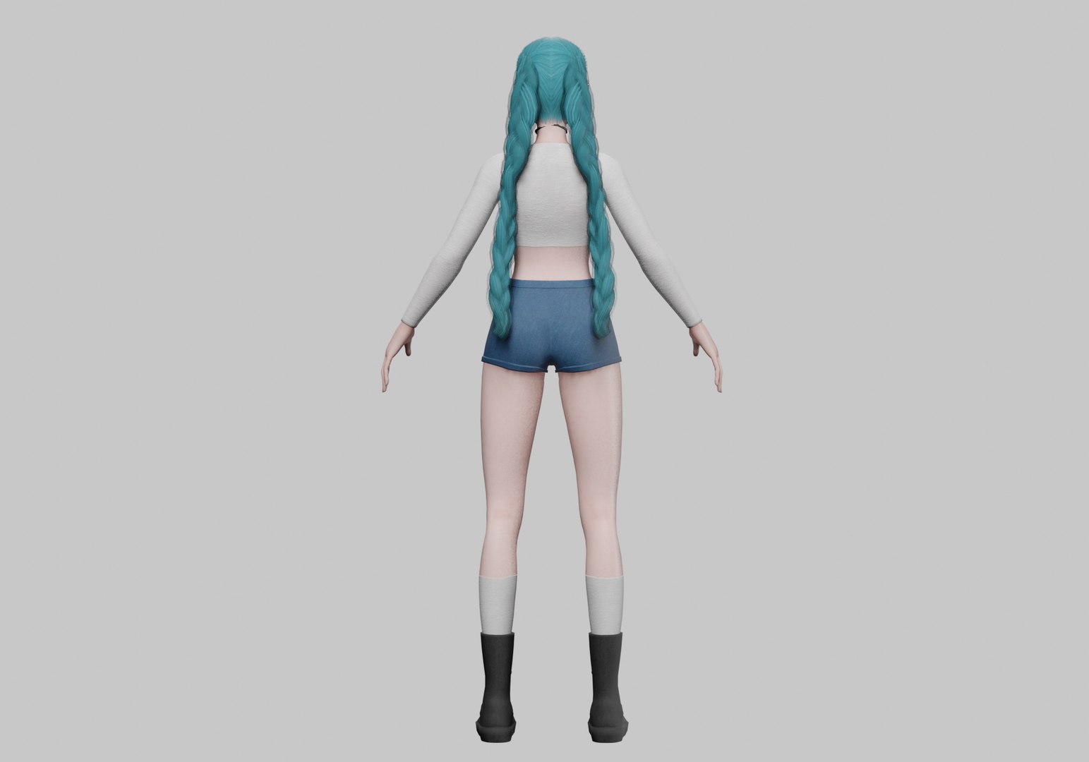 3D Basic Anime Girl V32758 Model - TurboSquid 2270599