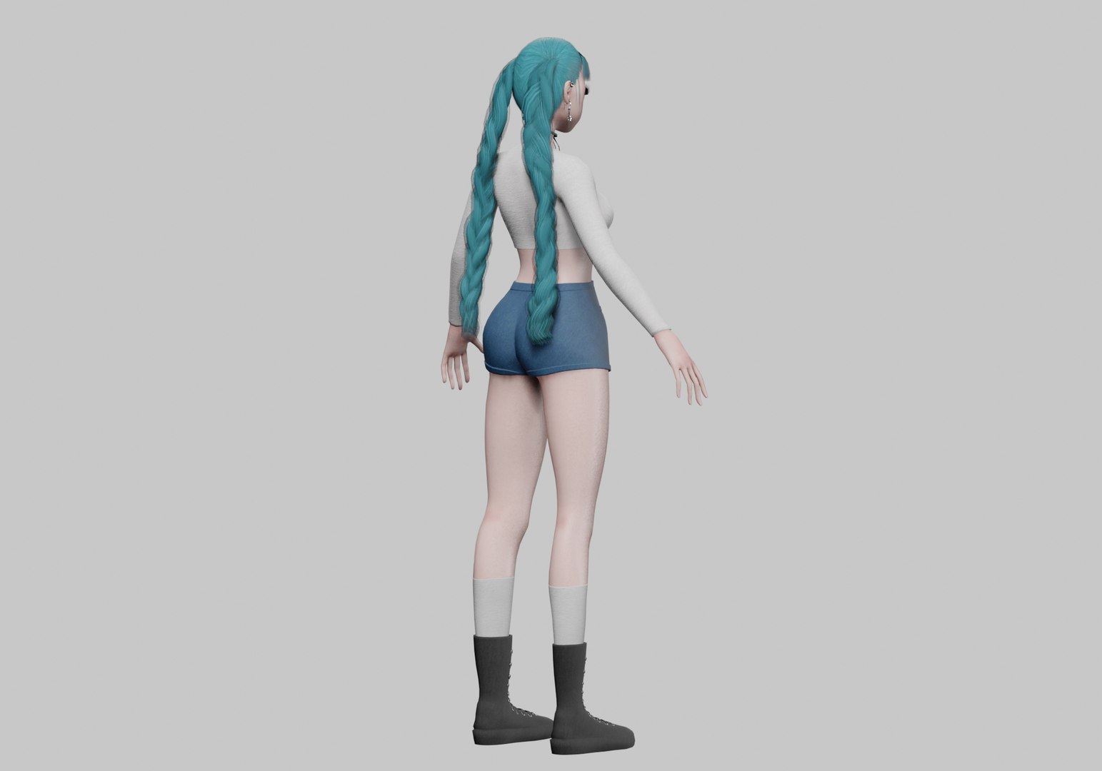 3D Basic Anime Girl V32758 Model - TurboSquid 2270599