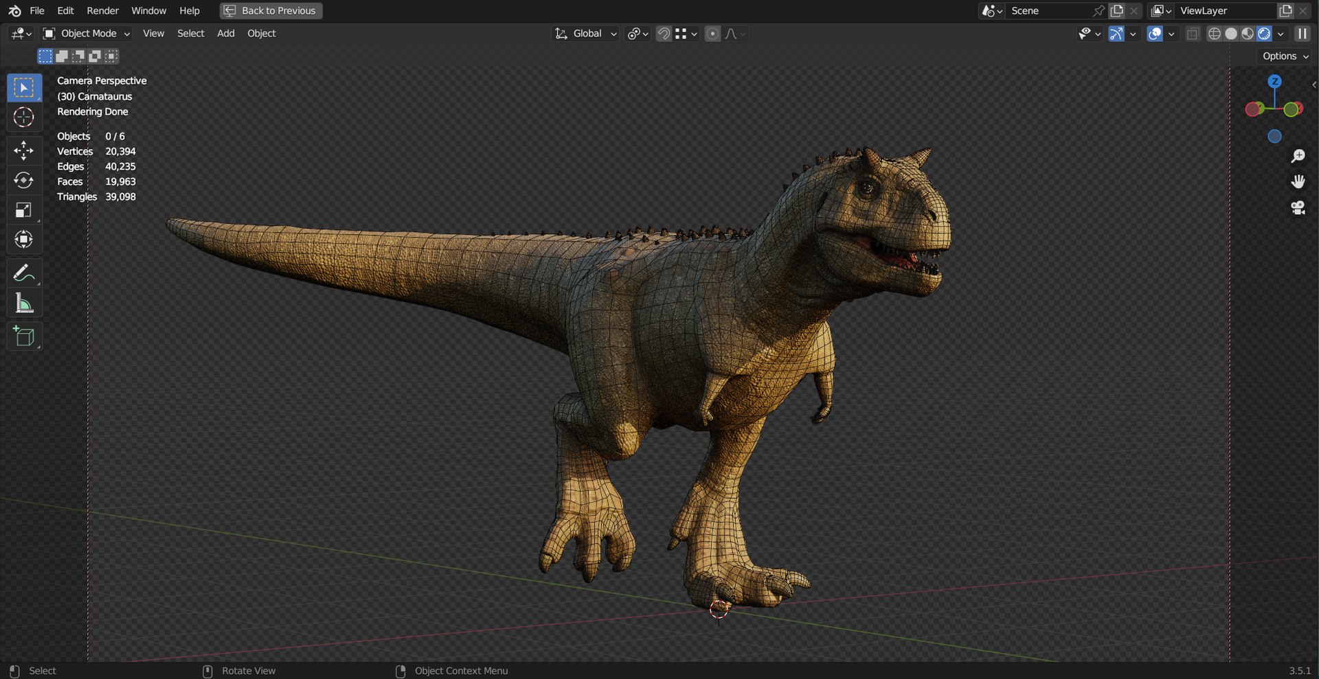Carnotaurus 3D - TurboSquid 2200030