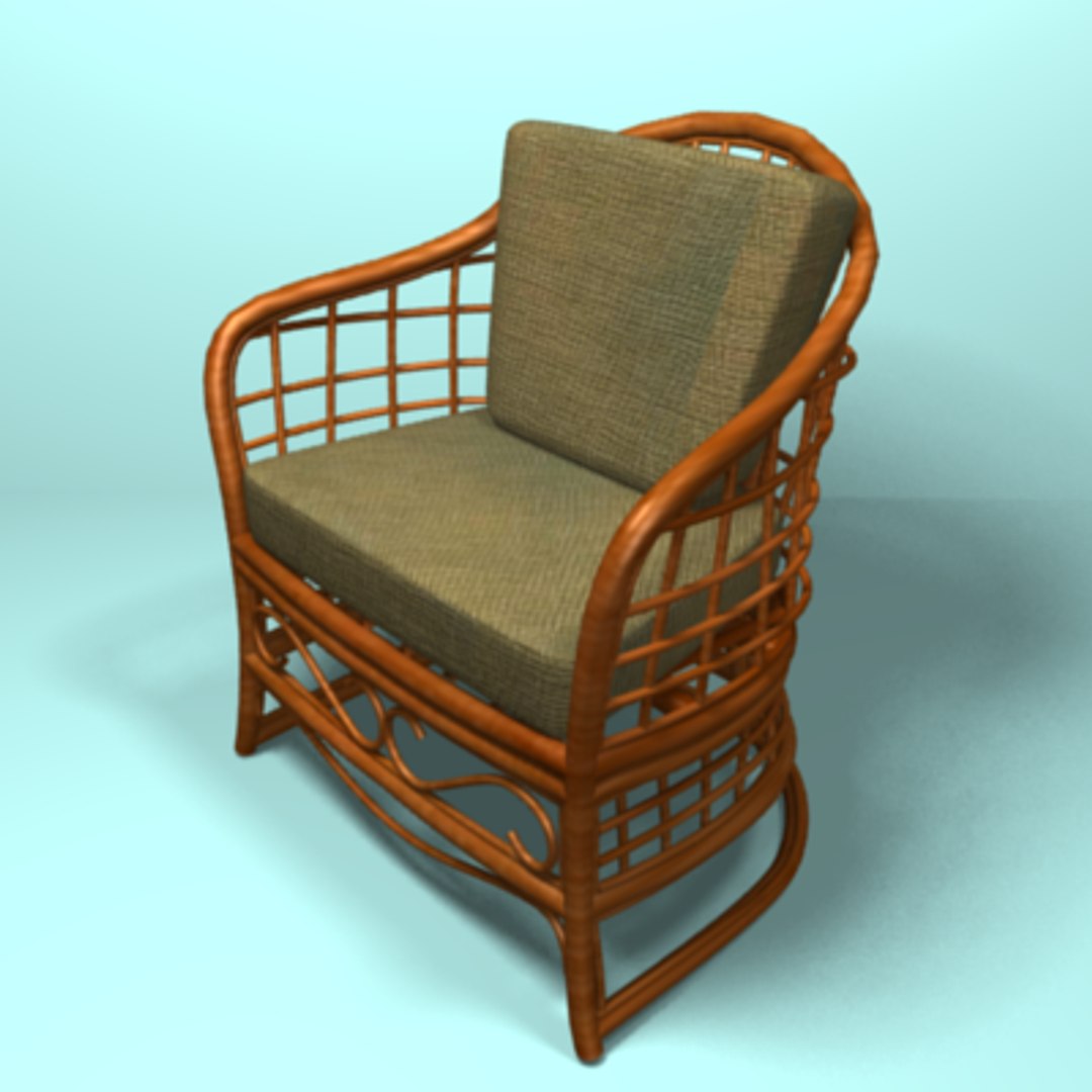 Rattan Chair 3ds