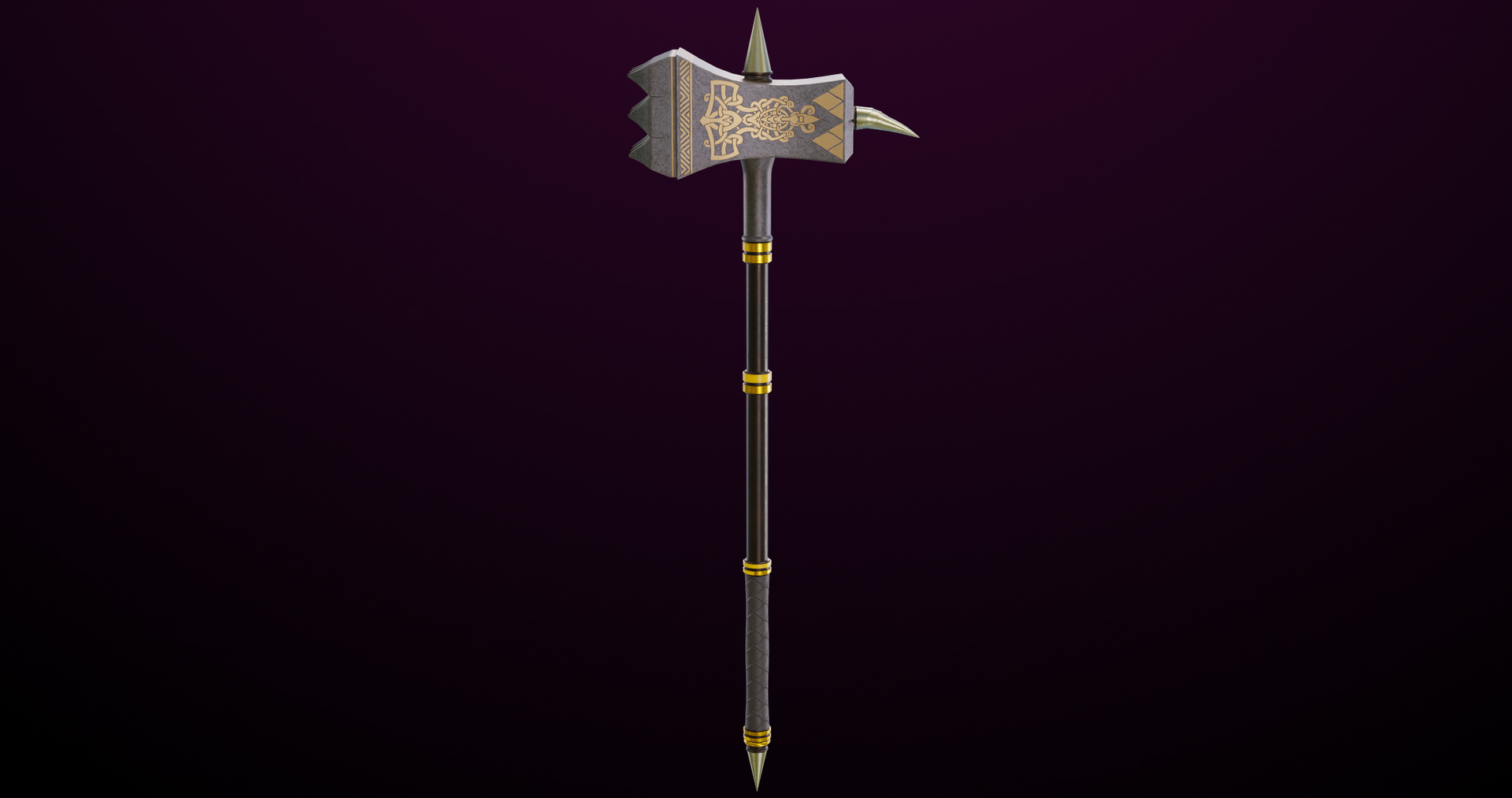 Battle Hammer03 All PBR Unity UE Textures Included 3D Model ...