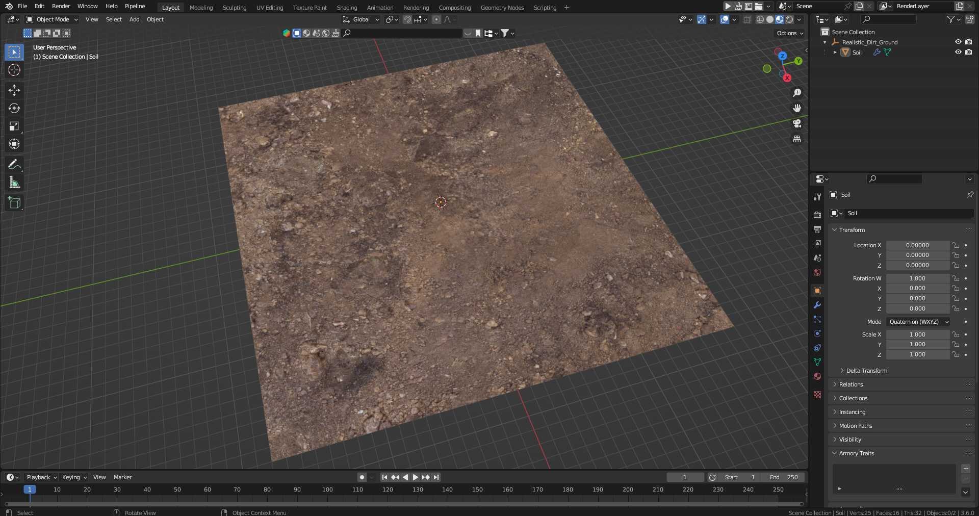 Realistic Dirt Ground Model - TurboSquid 2374058