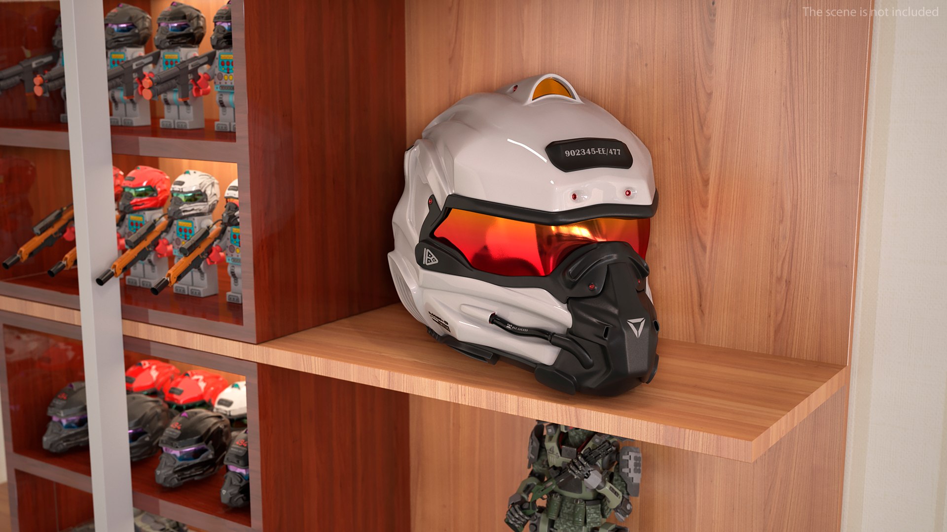 3D Sci-Fi Futuristic Tactical Helmet White - TurboSquid 2346063