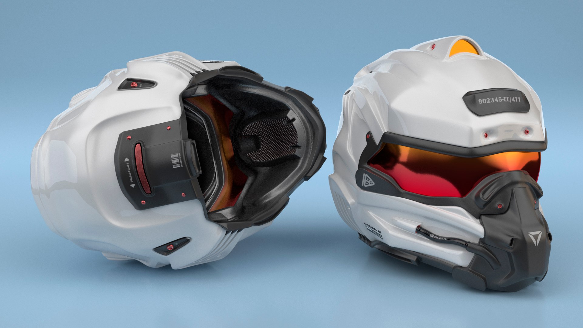 3D Sci-Fi Futuristic Tactical Helmet White - TurboSquid 2346063