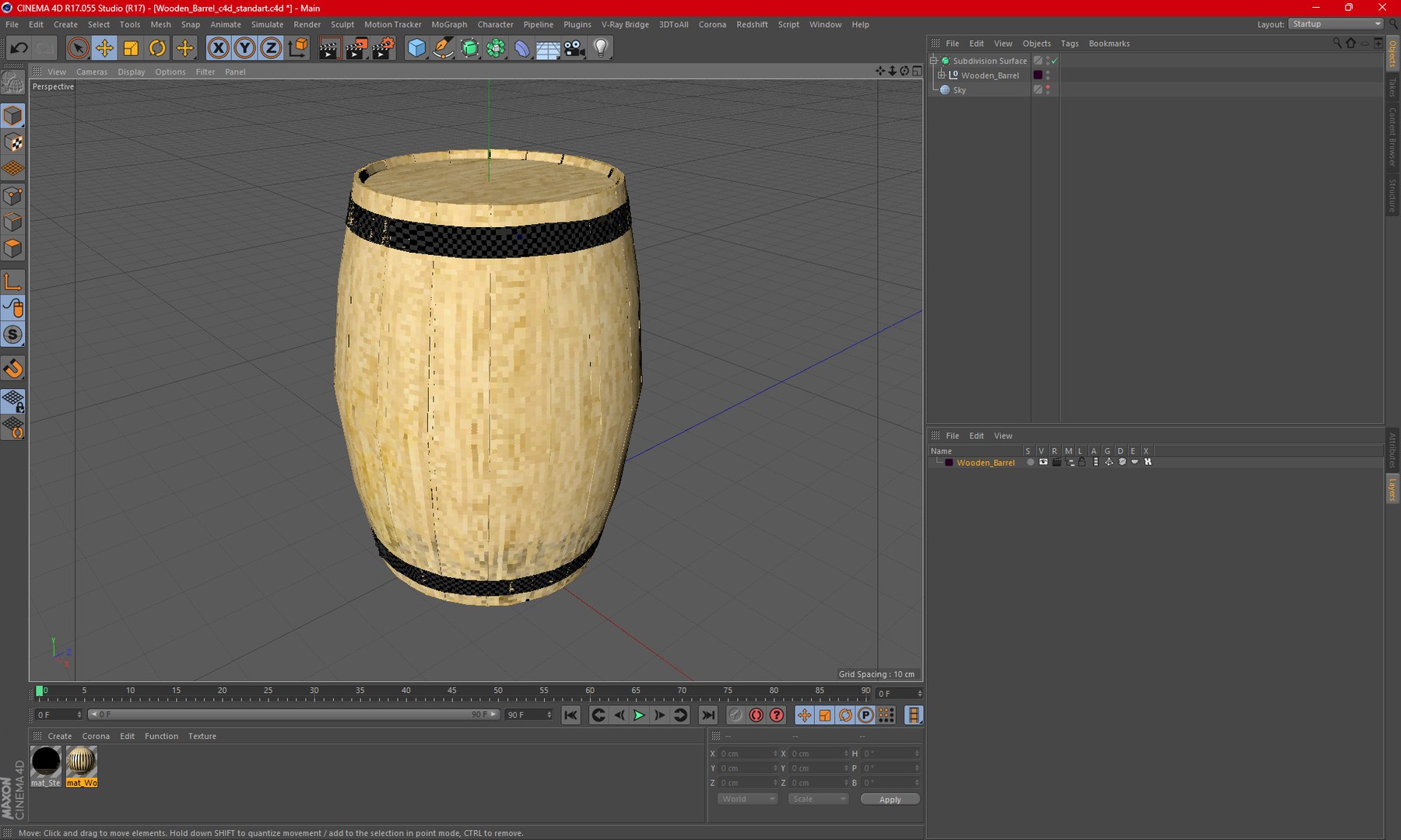 Wooden Barrel 3D model - TurboSquid 2101966