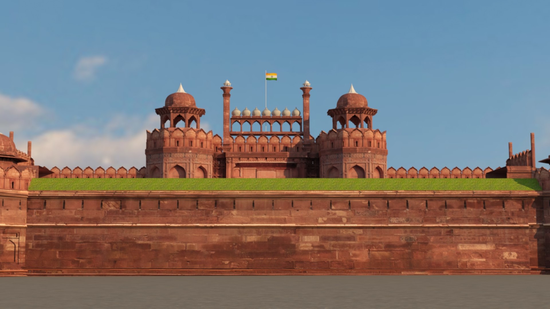 3D Red Fort - TurboSquid 1653903