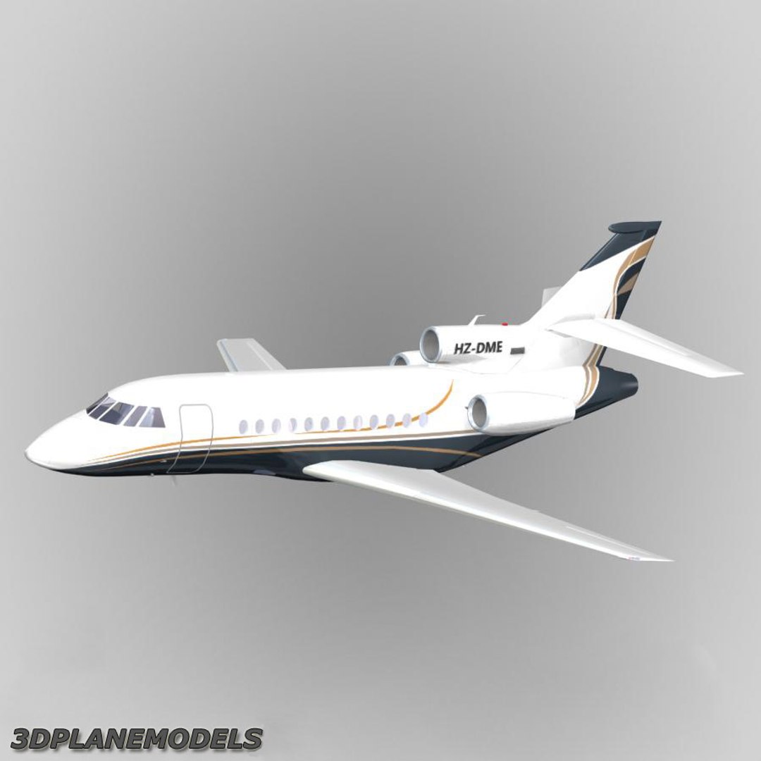 Dassault Falcon Business Jet 3ds