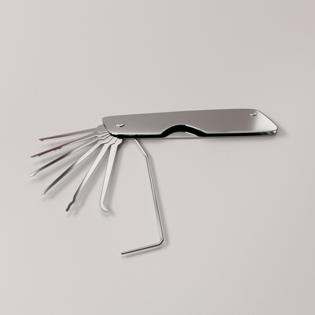 3D Lock Pick Set - TurboSquid 1329869