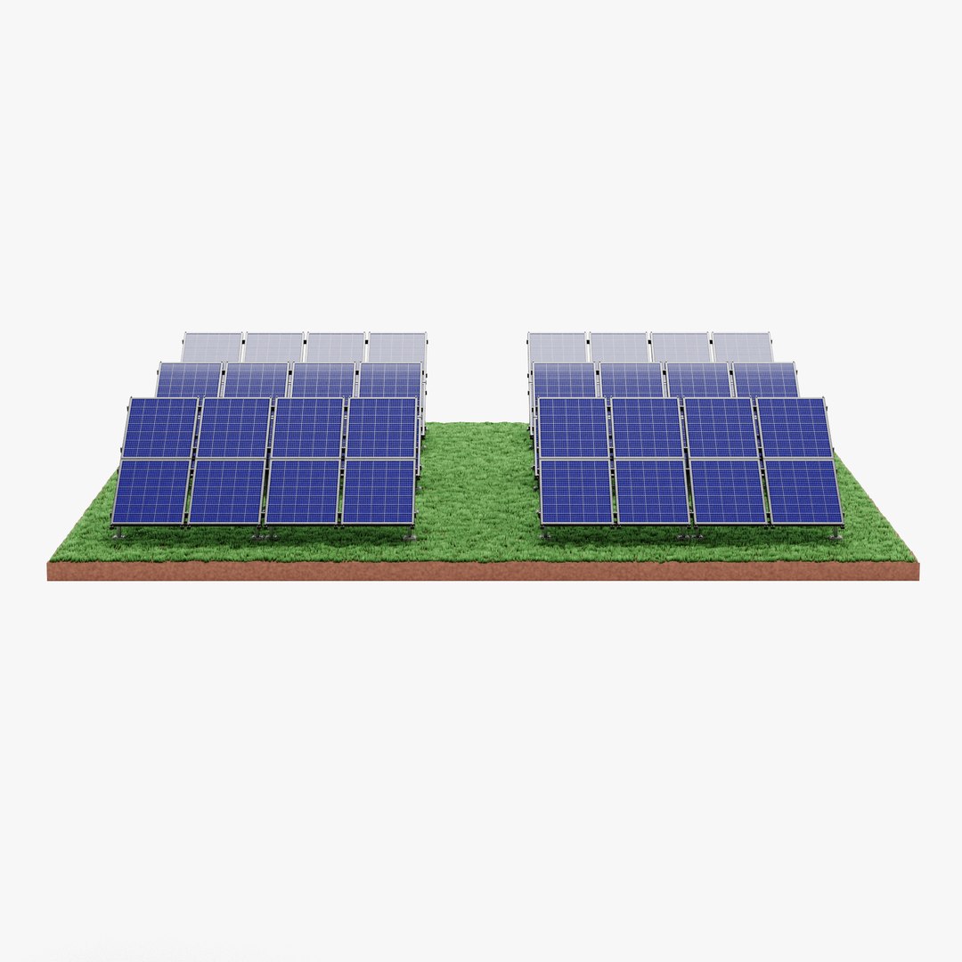 3D Solar Farm 2 - TurboSquid 1736288