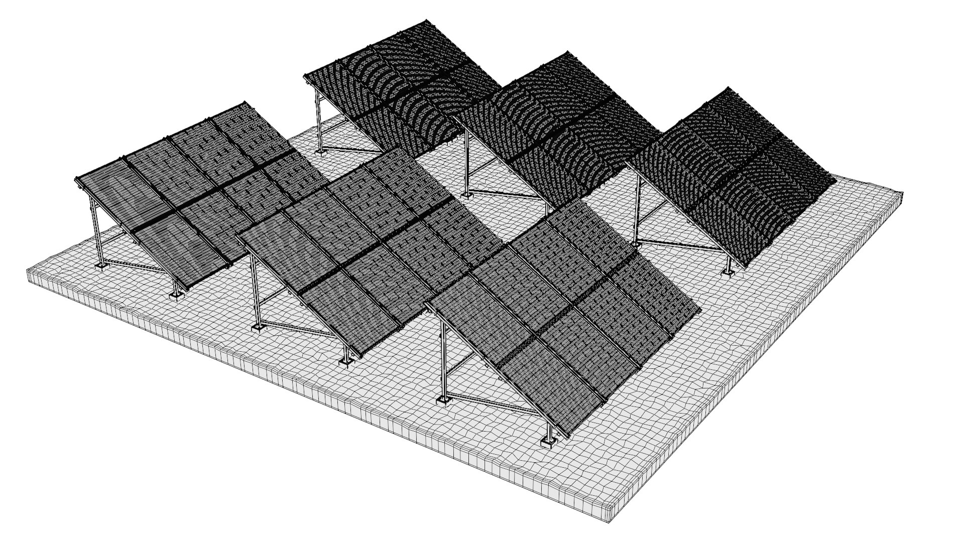 3D Solar Farm 2 - TurboSquid 1736288