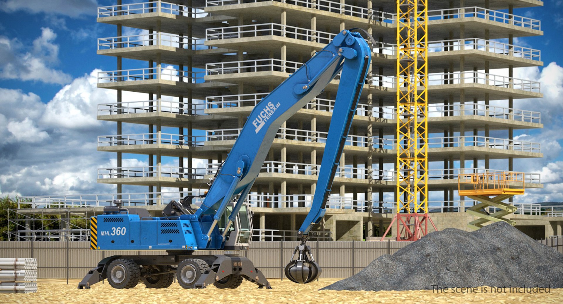 3D Terex Fuchs Mhl360 Handler - TurboSquid 1336124