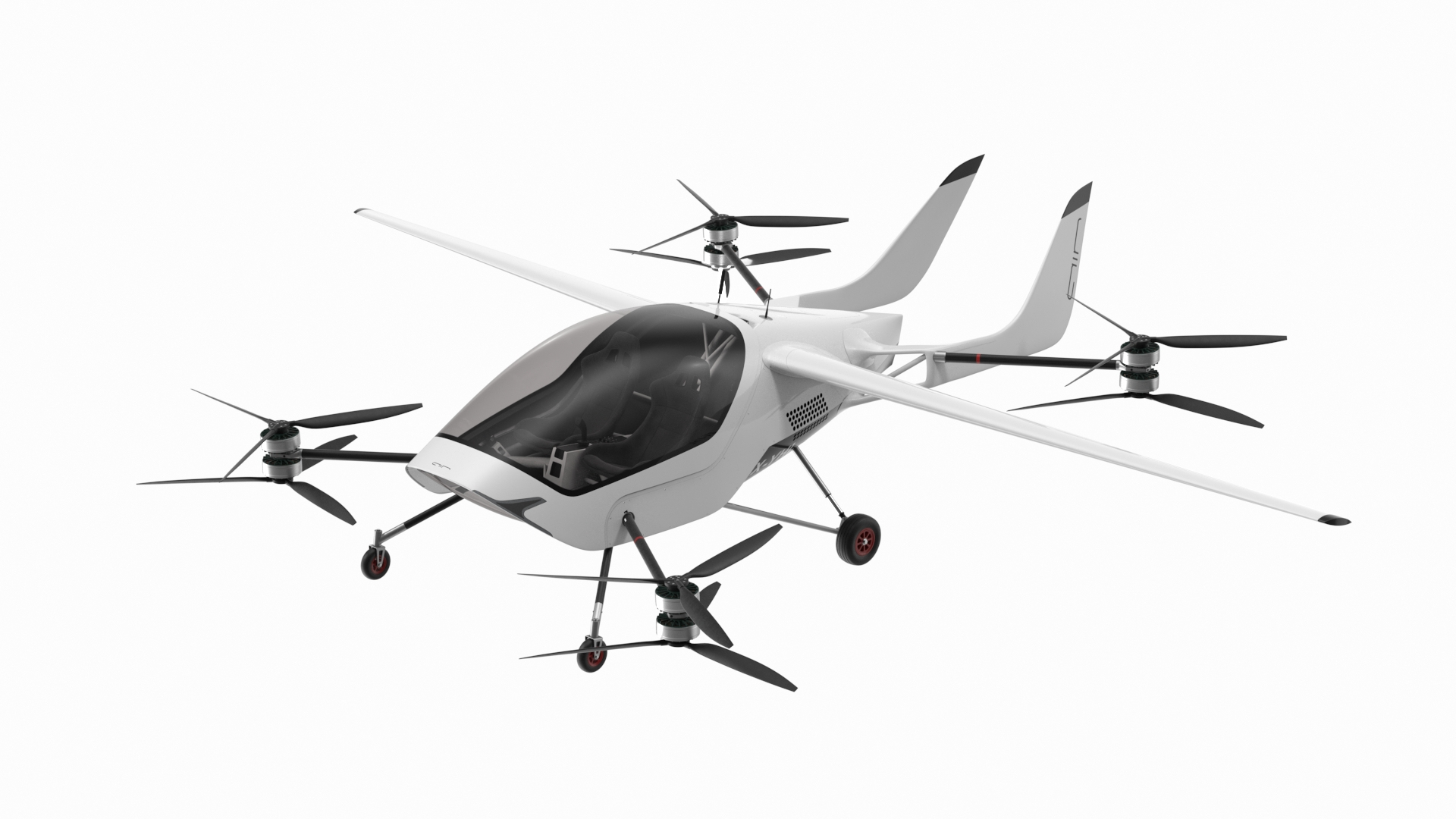 3D Two Seat Air Vehicle EVTOL Air One - TurboSquid 2025072