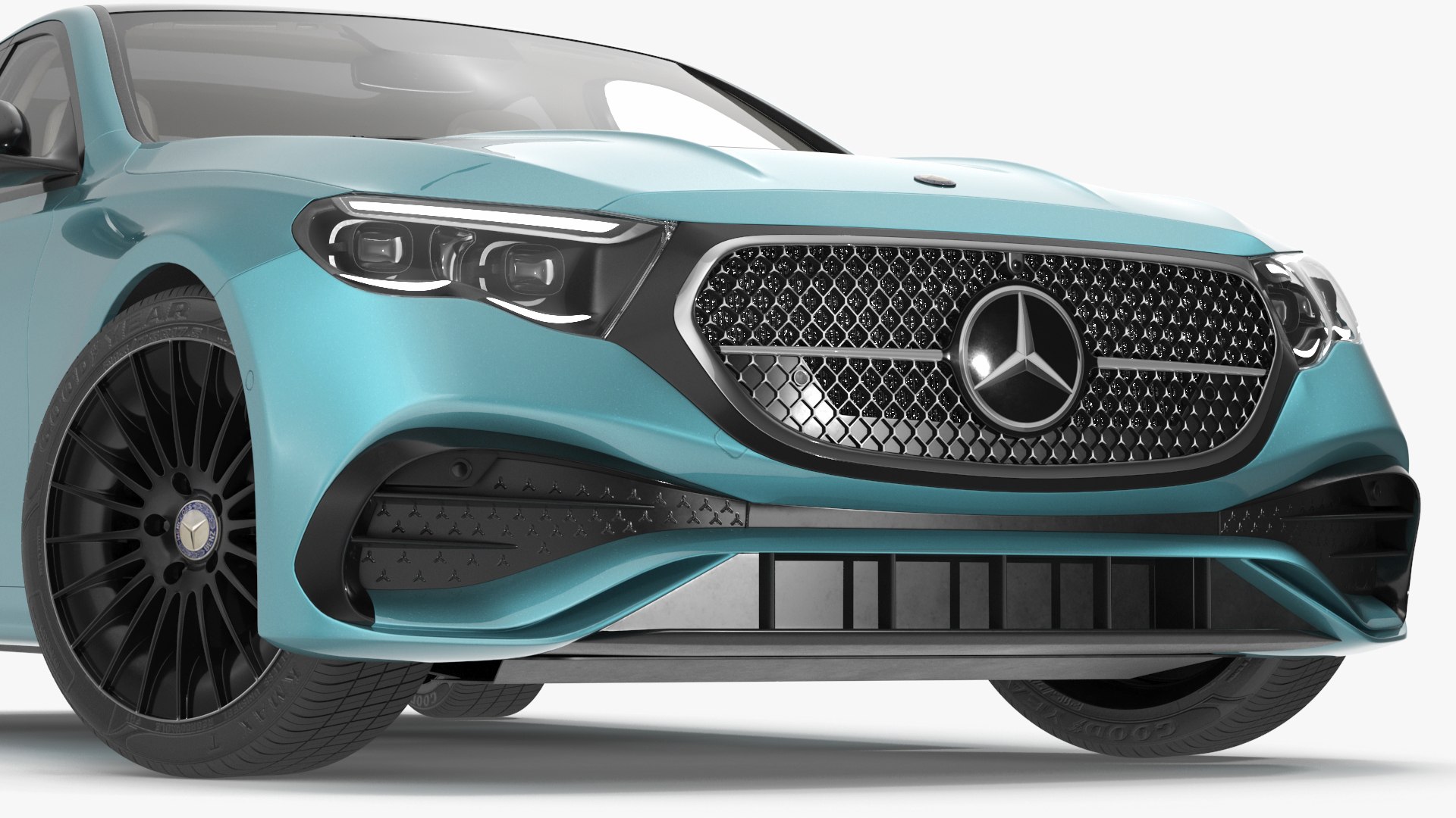 Next Gen Mercedes E-Class 2023 Blue Rigged for Cinema 4D model ...