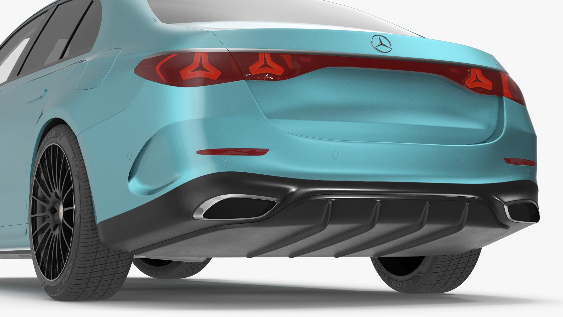 Next Gen Mercedes E-Class 2023 Blue Rigged for Cinema 4D model ...