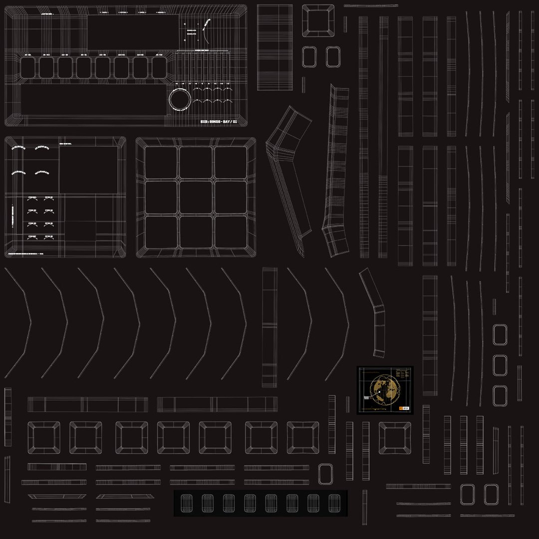 3D Sci-fi Control Panel - TurboSquid 1488436