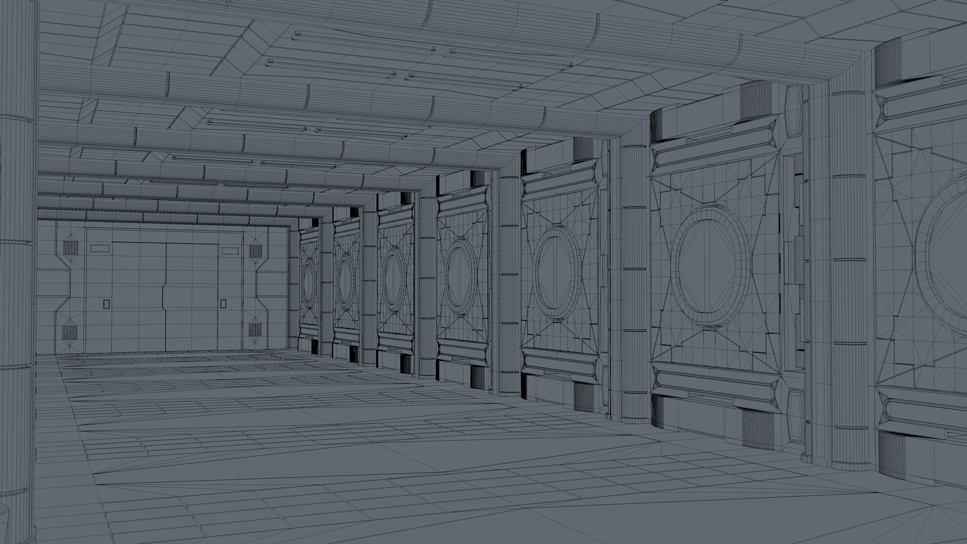 Sci Fi Lab Coridor Model - TurboSquid 2231674