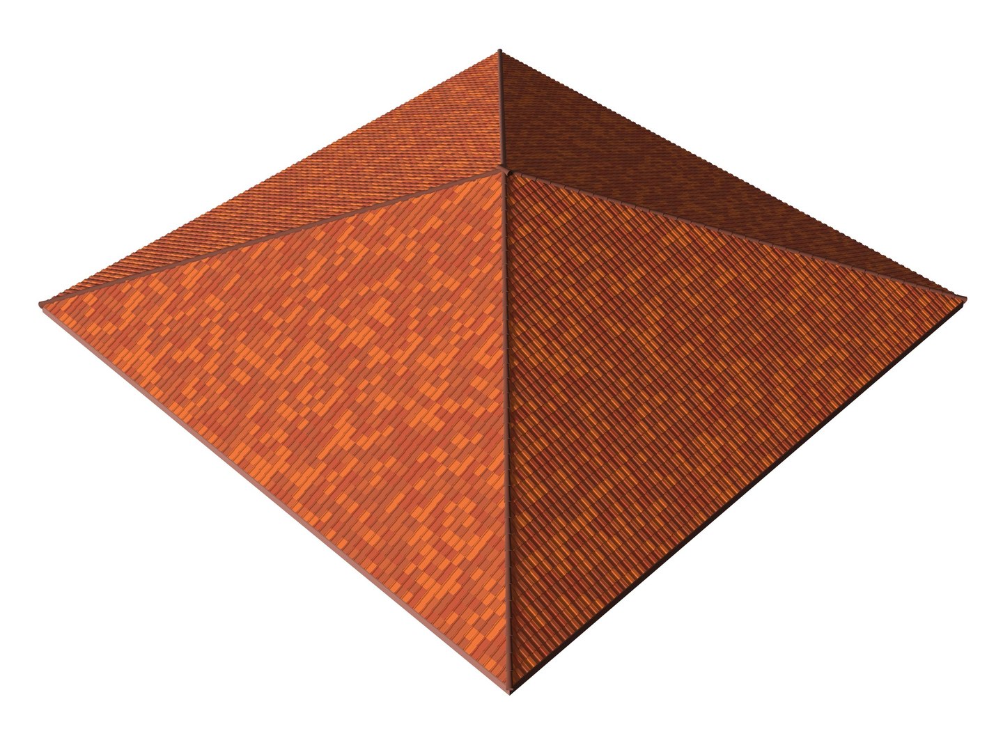 3D Model Roof - Clay Tiles - TurboSquid 2389526