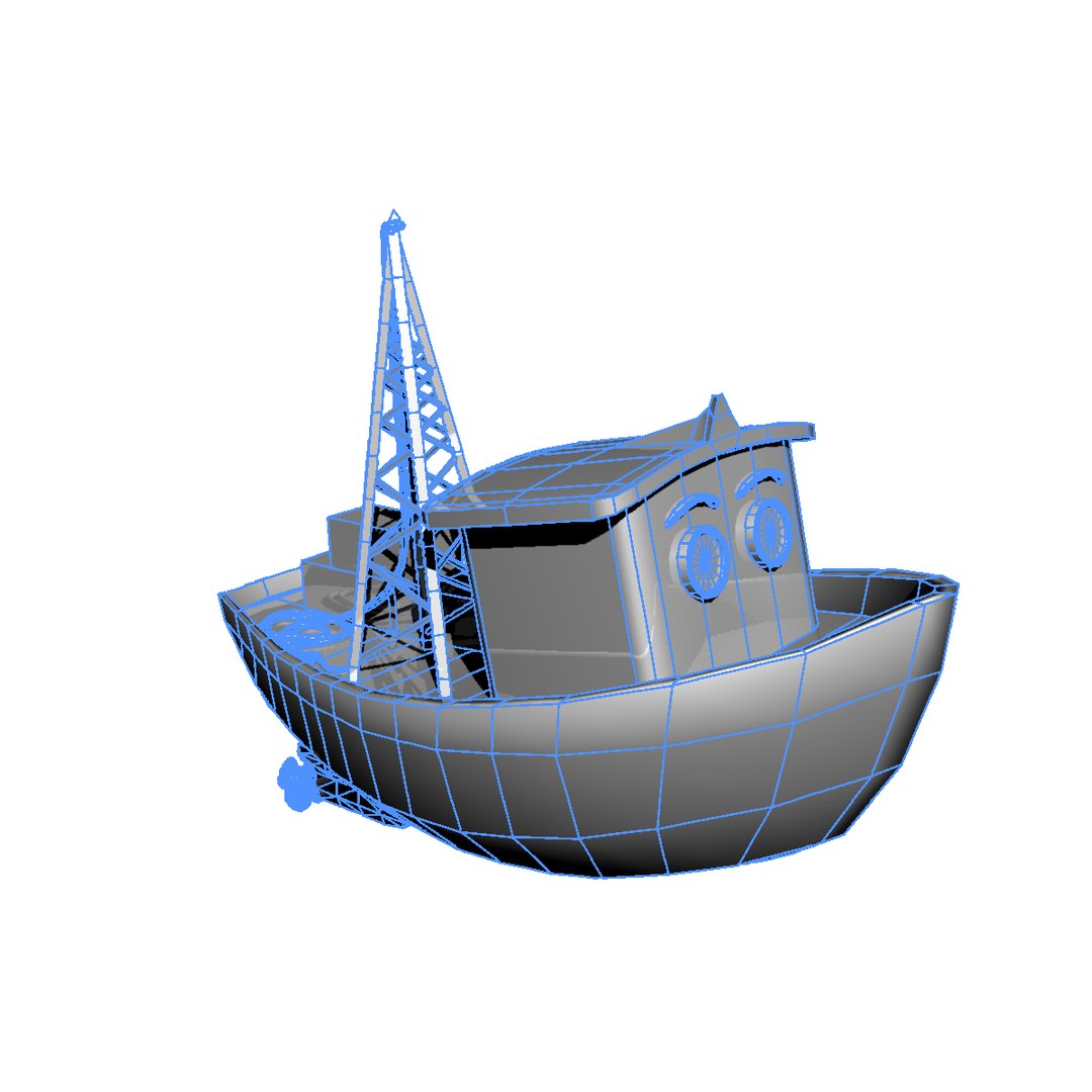 3D Cargo Boat Model - TurboSquid 1224308
