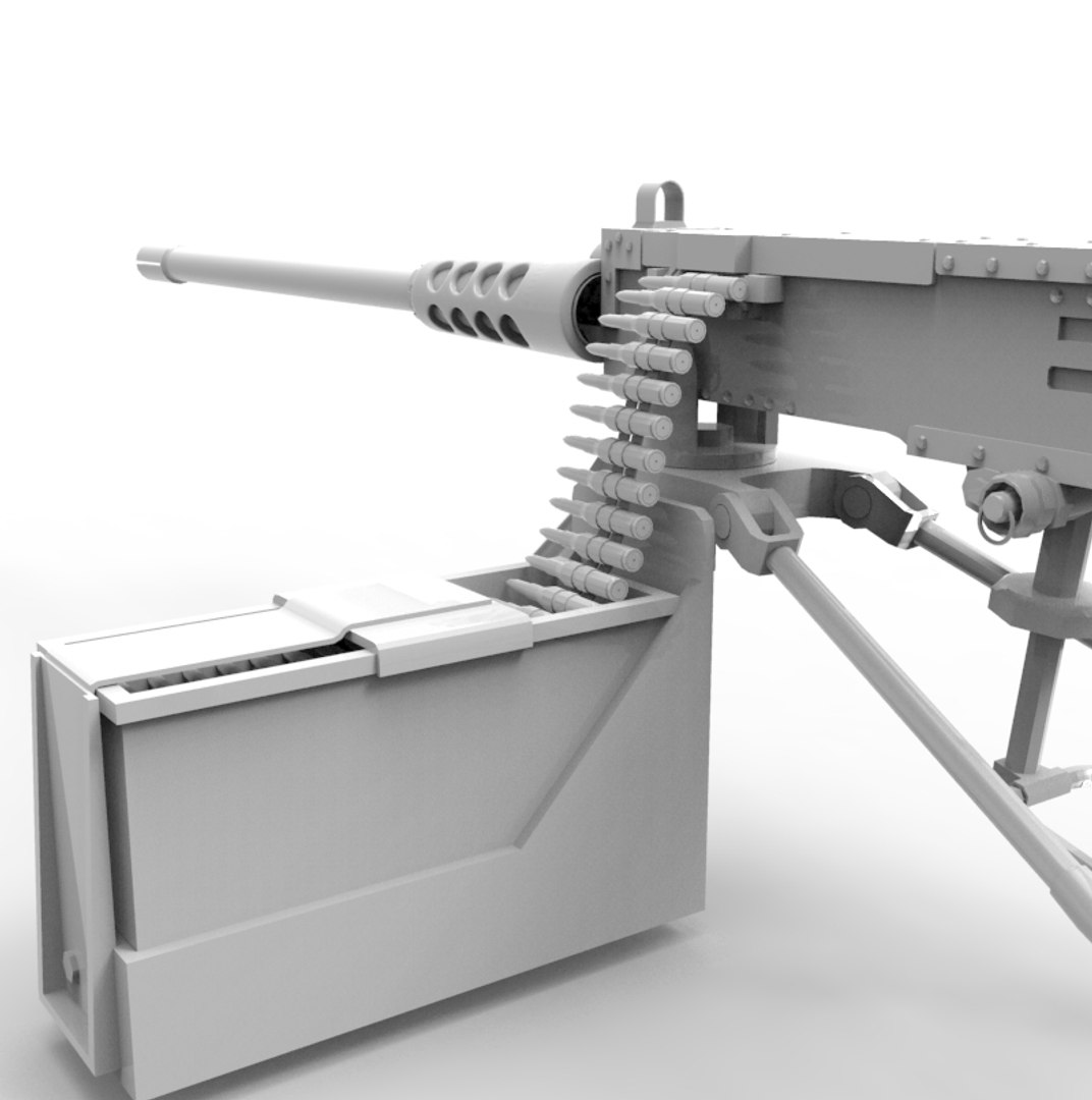 3dsmax machine gun
