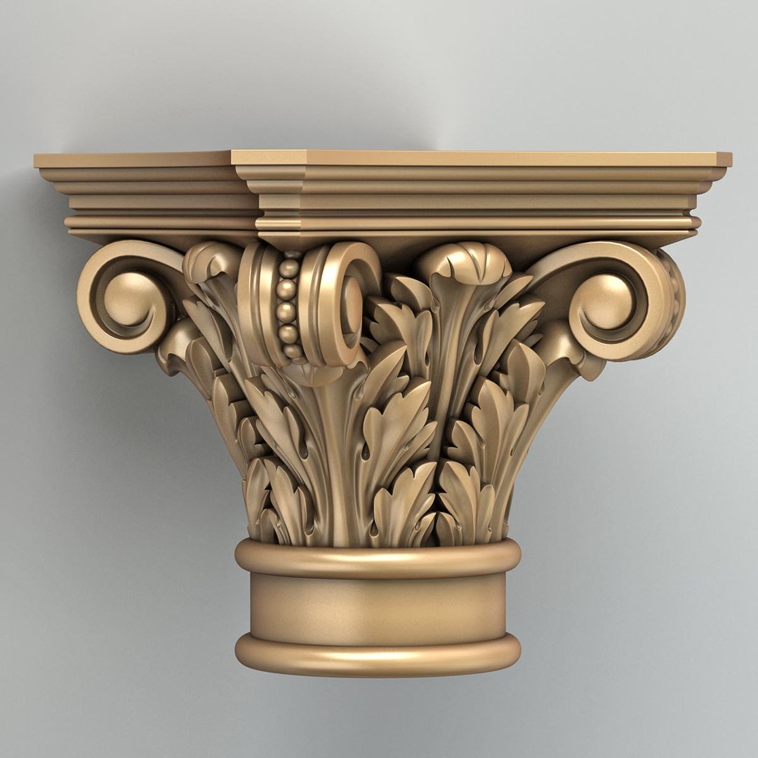 Carved Column Capital X