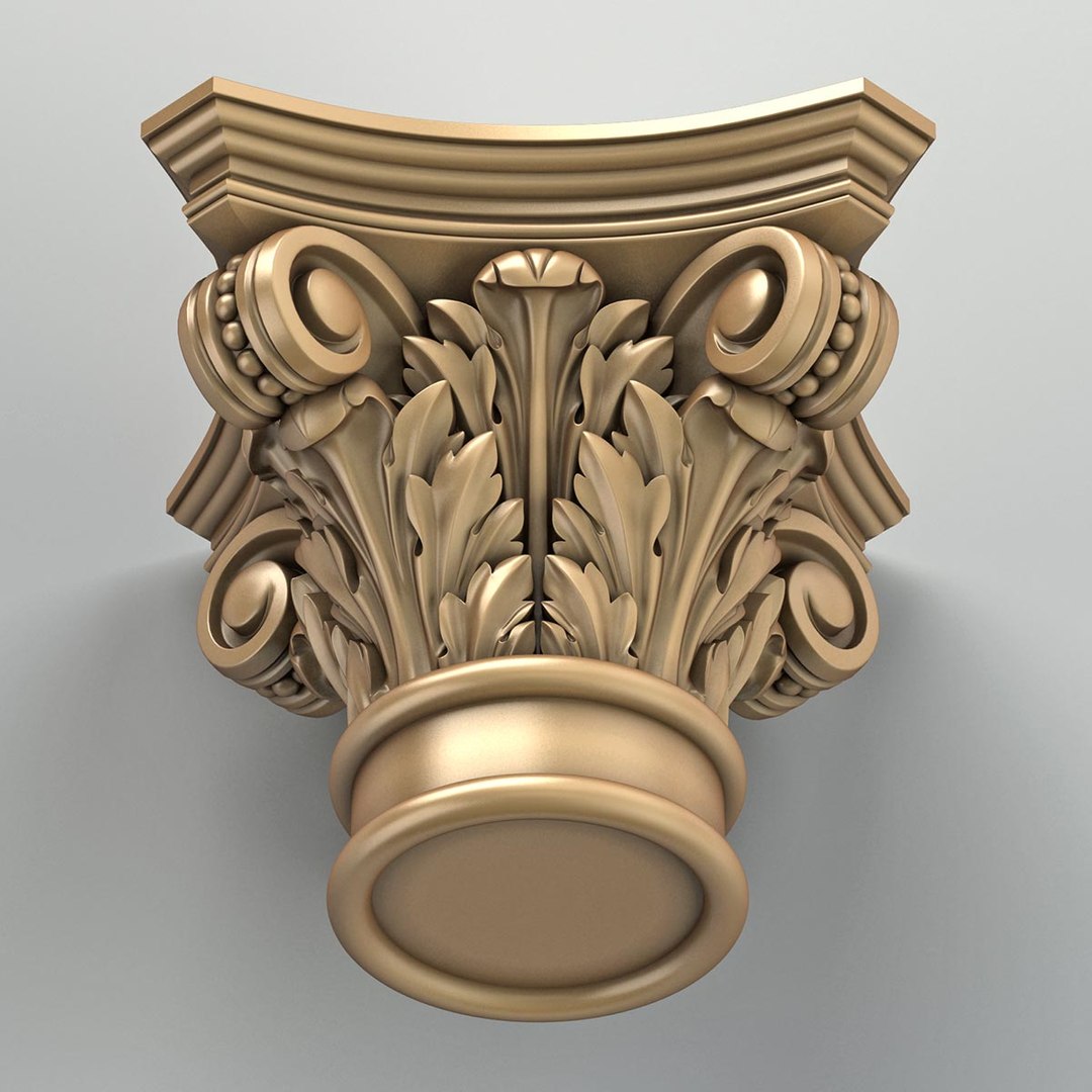Carved Column Capital X