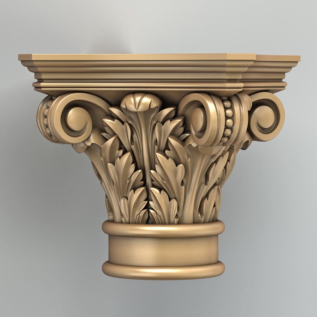 Carved Column Capital X