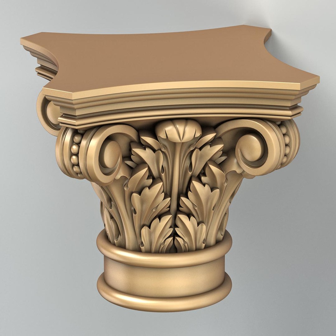 Carved Column Capital X