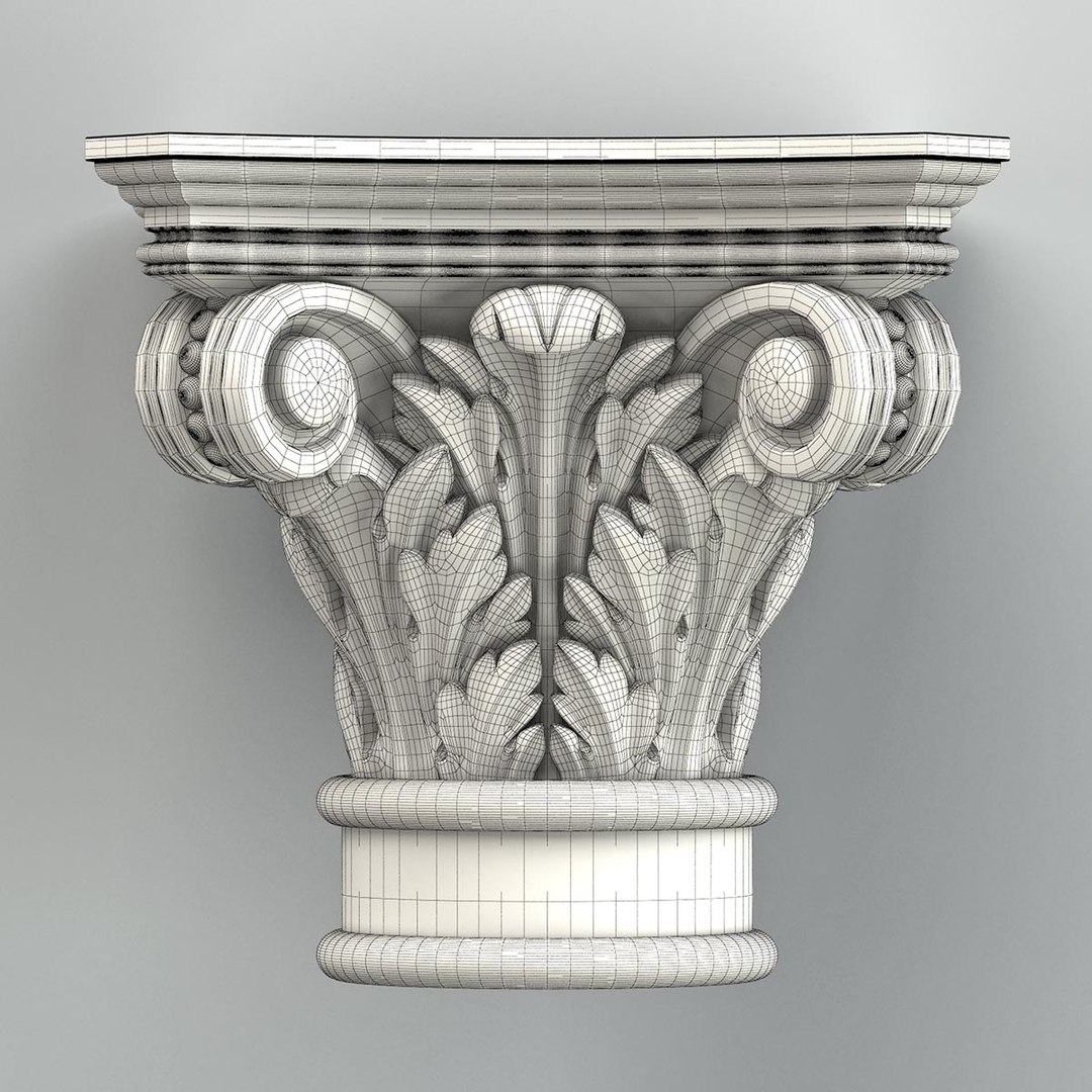 Carved Column Capital X