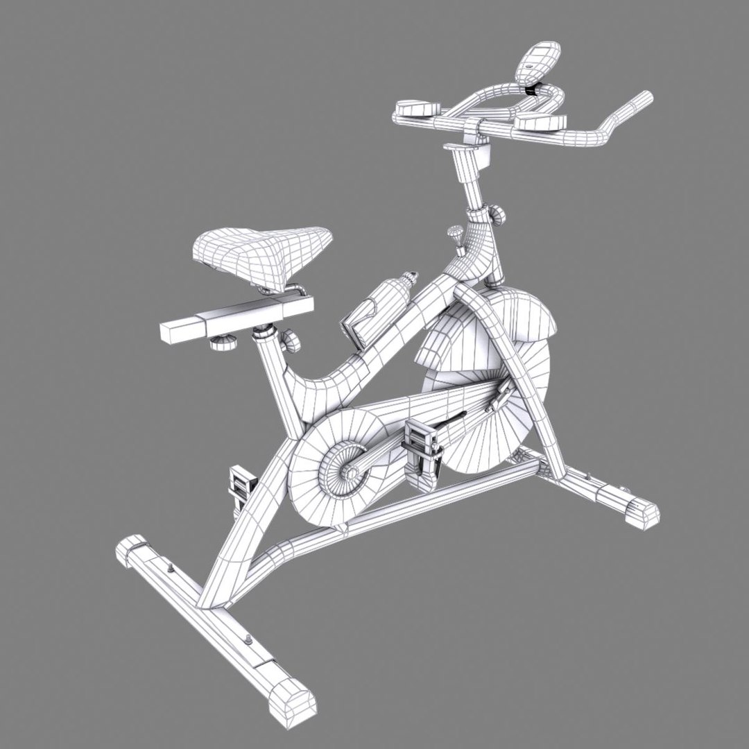 exercise bike 3d model