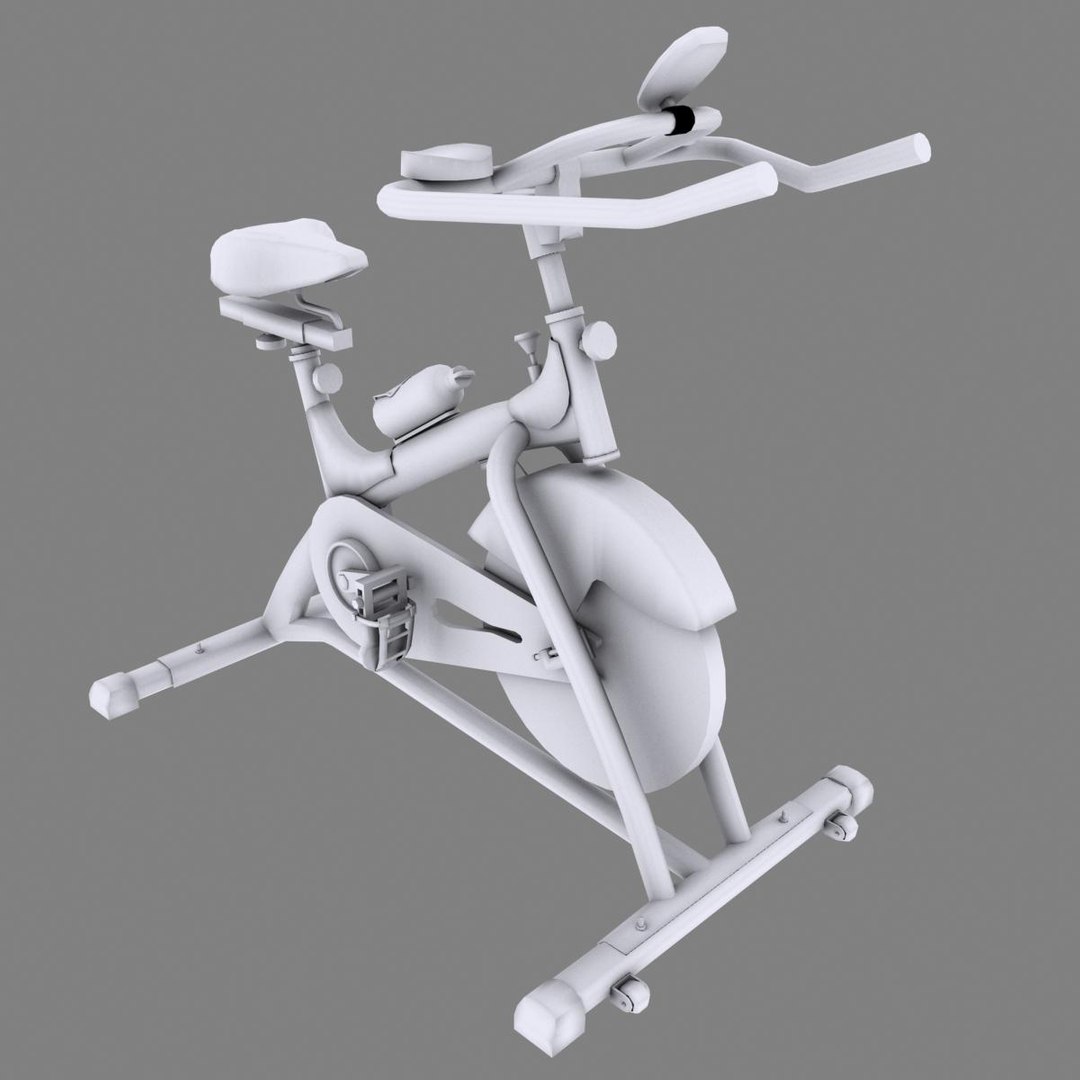 exercise bike 3d model