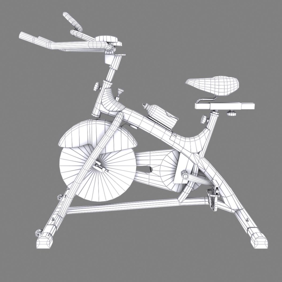 exercise bike 3d model