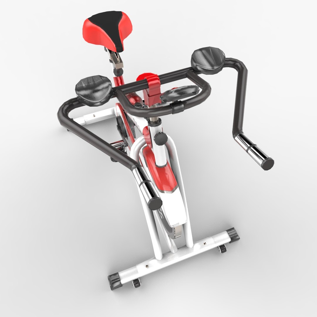 exercise bike 3d model