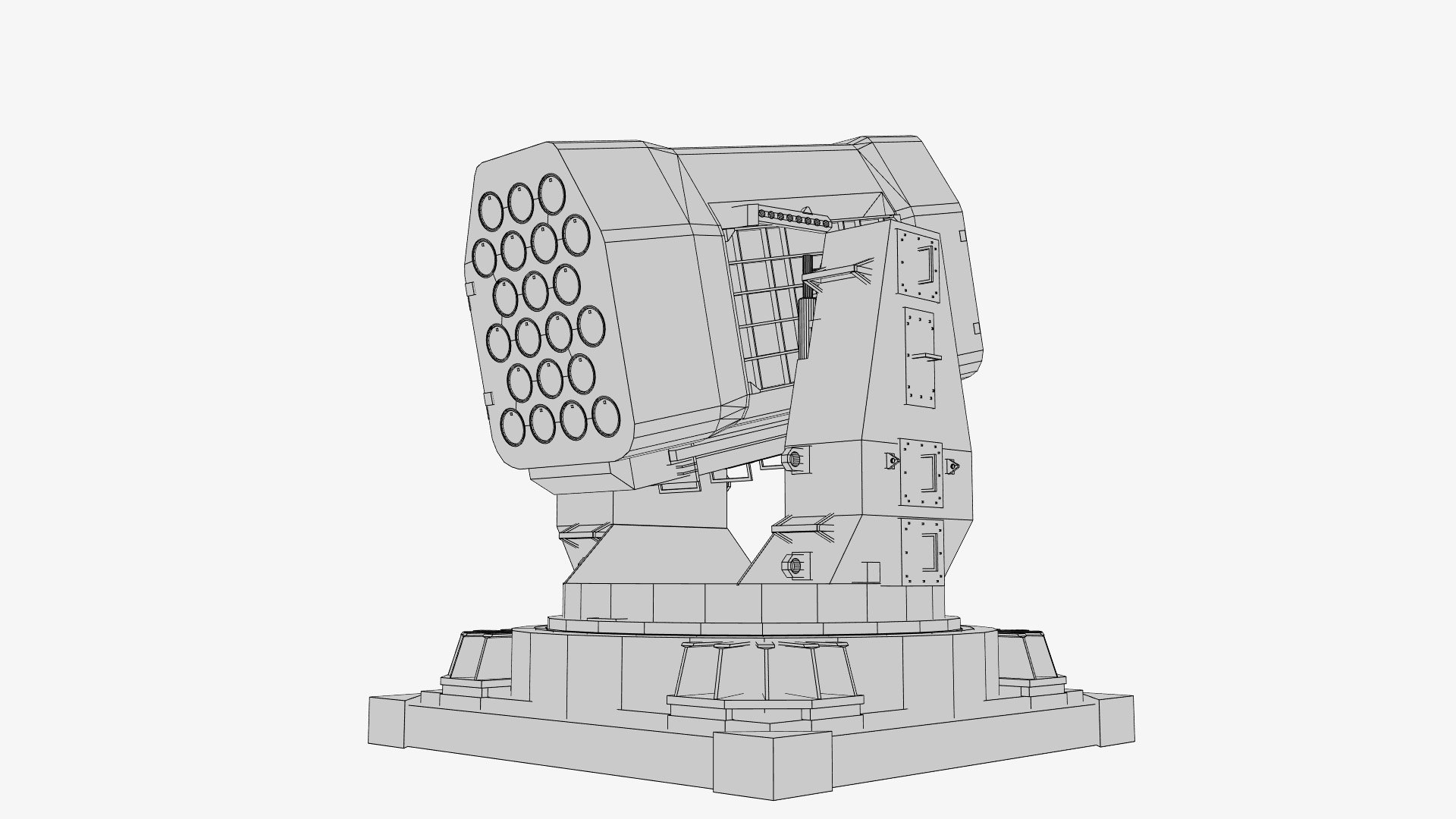 Missile Turret 3D Model - TurboSquid 2016647