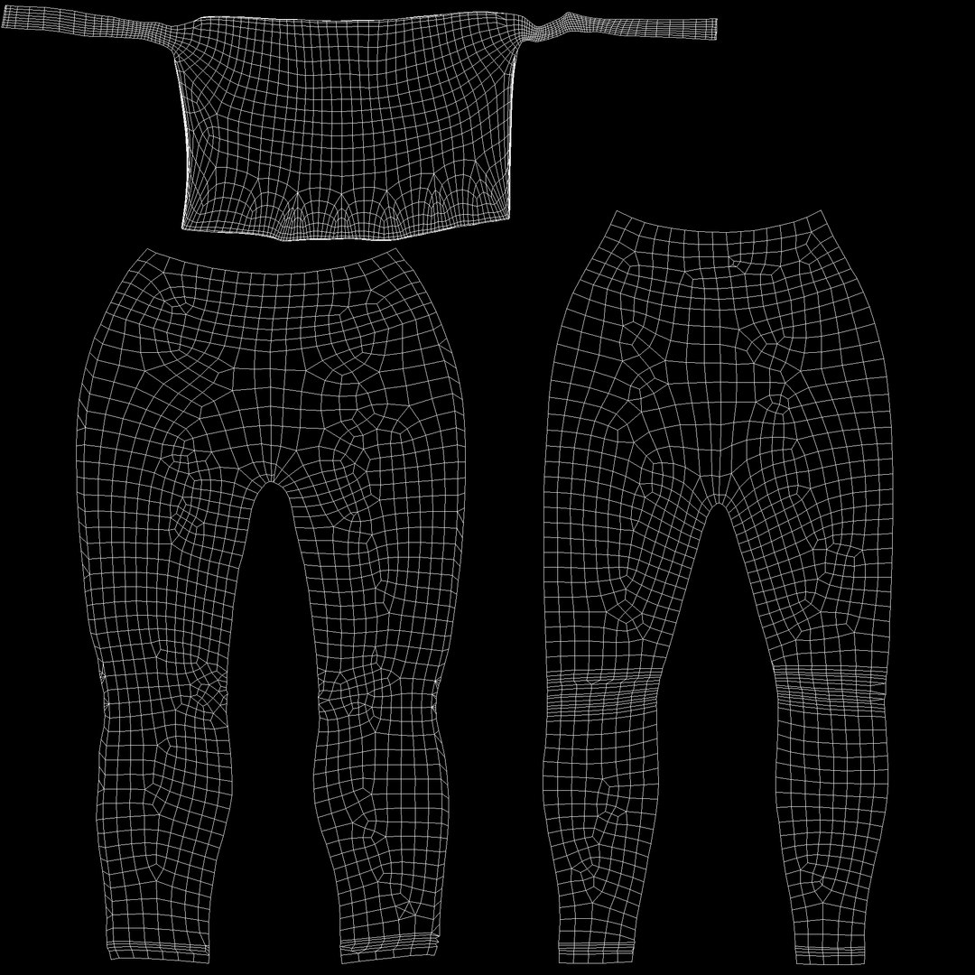 3D Leggings With Wrapped Around Shirt - TurboSquid 1783758